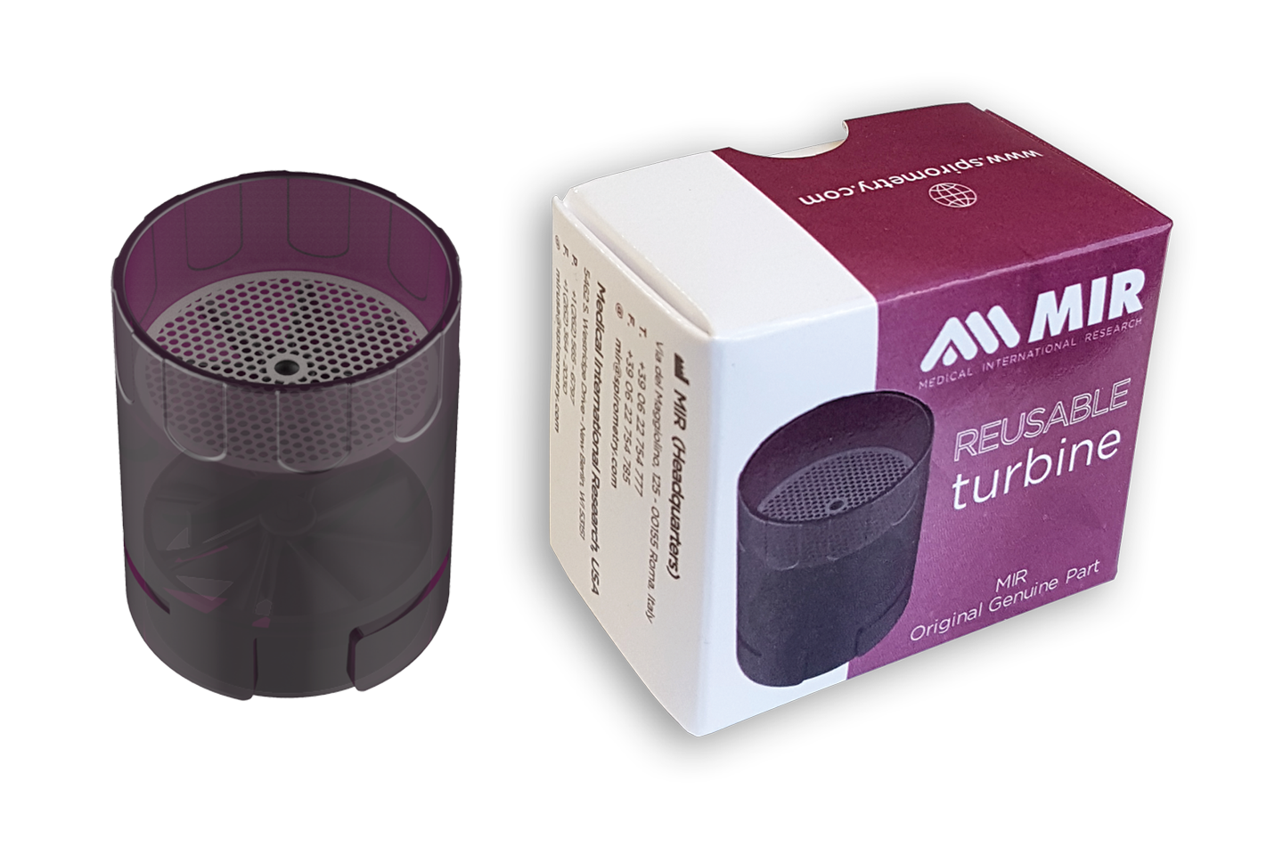 Reusable Turbine for Professional-Use Spirometers • MIR